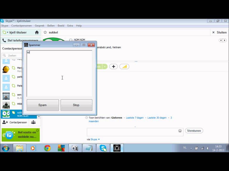 Spammer program(with download) - YouTube