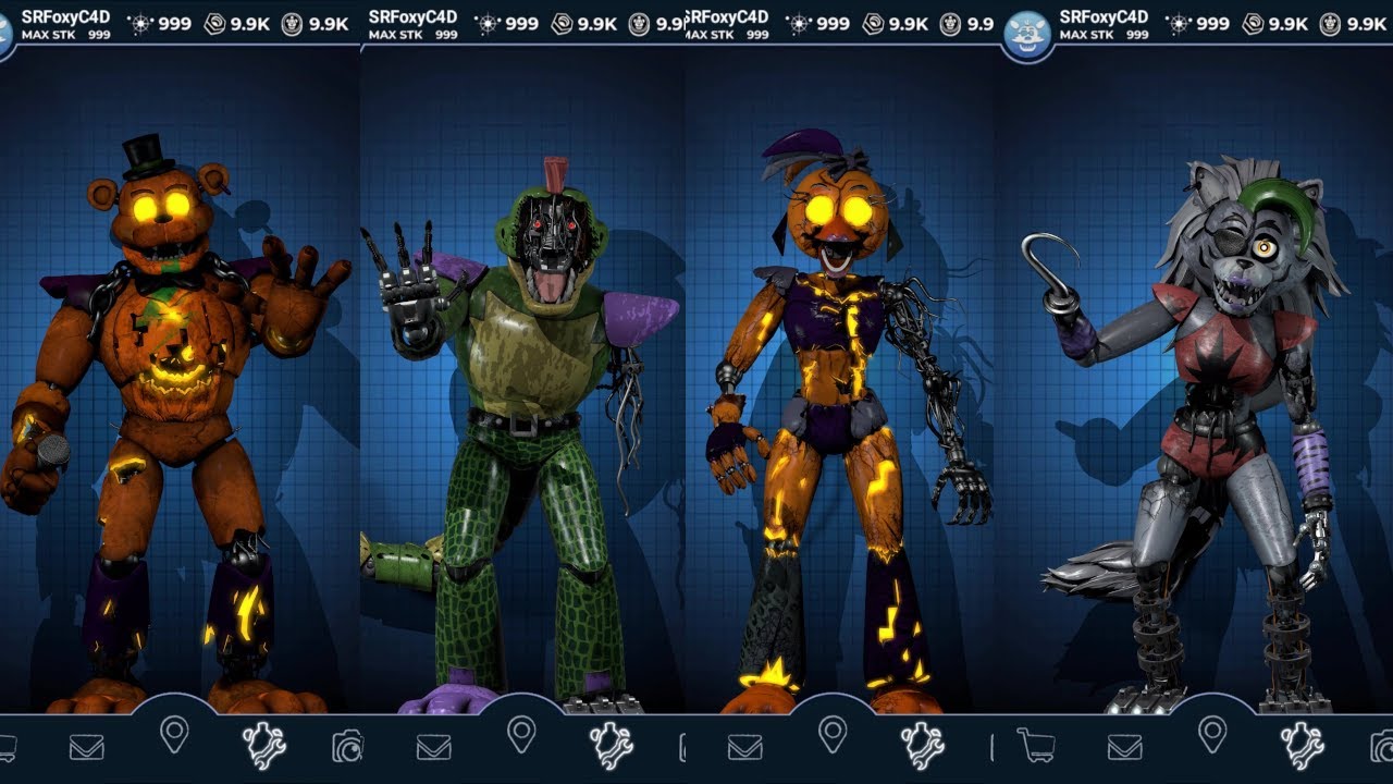 FNAF AR Workshop Animations Compilation - Glamrock Animatronics - YouTube