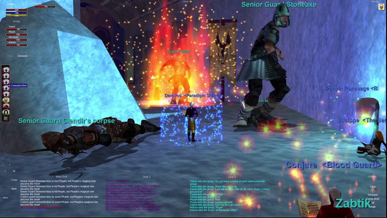 Everquest old school : Open Raid - Kael - High Elf Cleric - YouTube