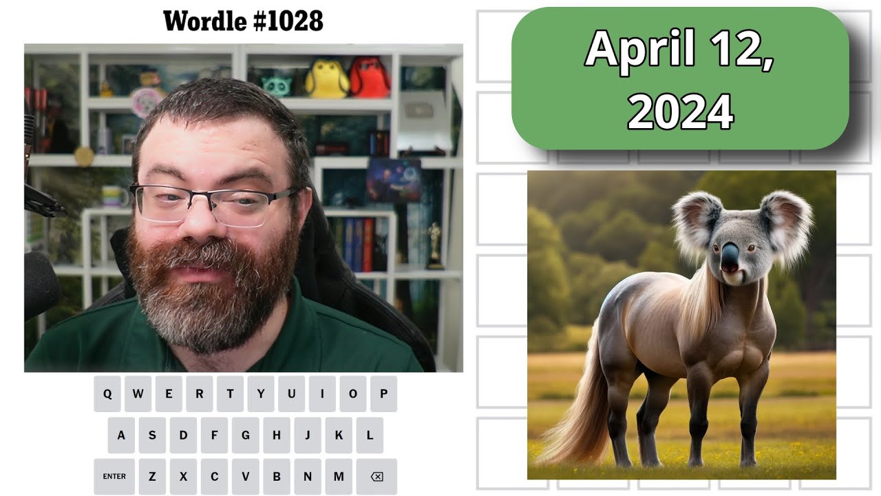 Solving like an animal | Wordle #1028 (April 12 2024) - YouTube