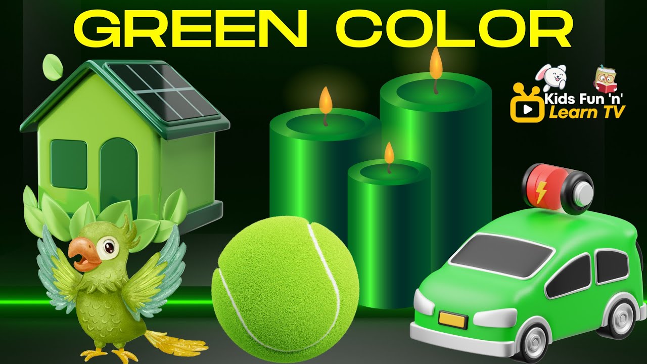 Green Wonderland: Kids Naming Everyday Items! | Kids Fun 'n' Learn TV - YouTube