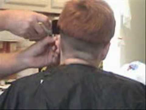 Teresas red head nape buzz - YouTube