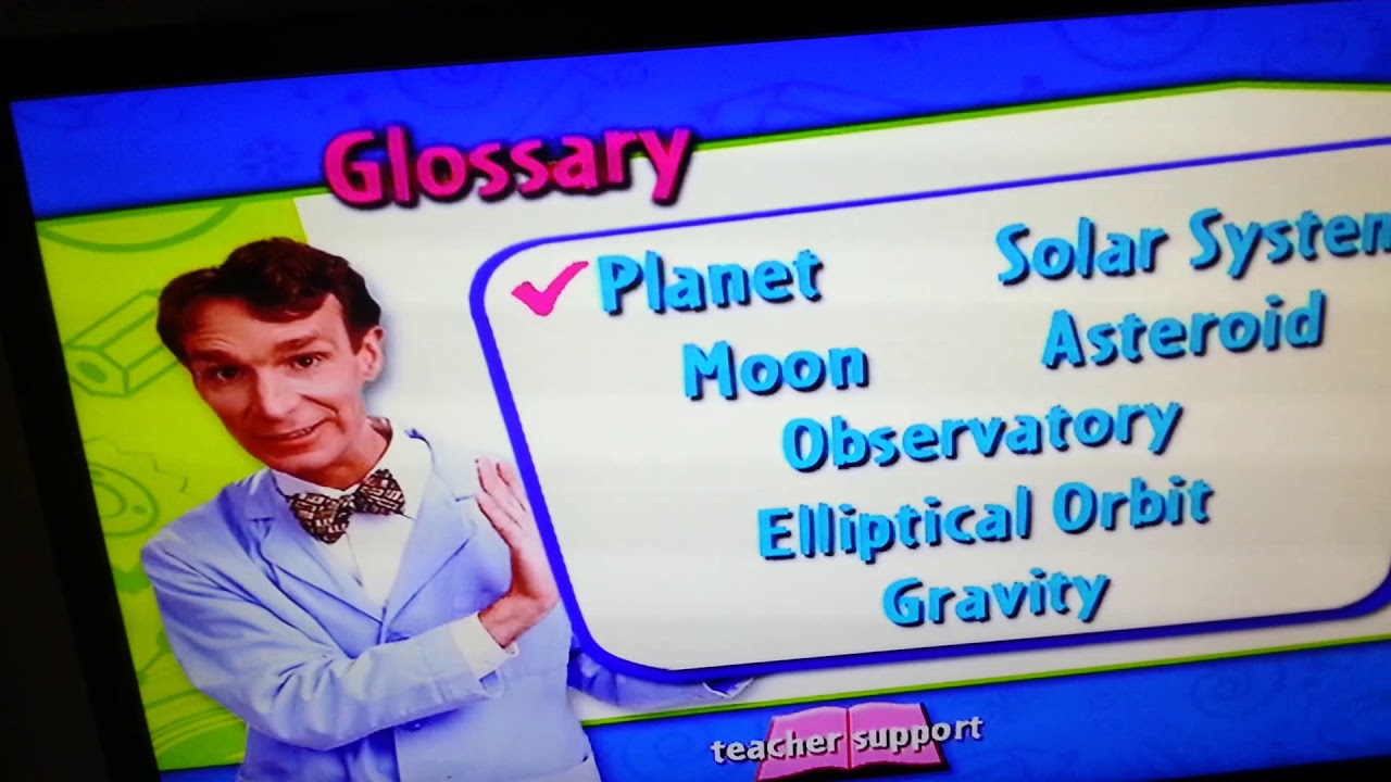 Bill Nye The Science Guy The Planets DVD menu walkthrough - YouTube