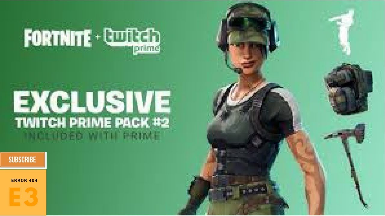 NEW TWITCH PRIME PACK - FORTNITE BATTLE ROYALE - YouTube