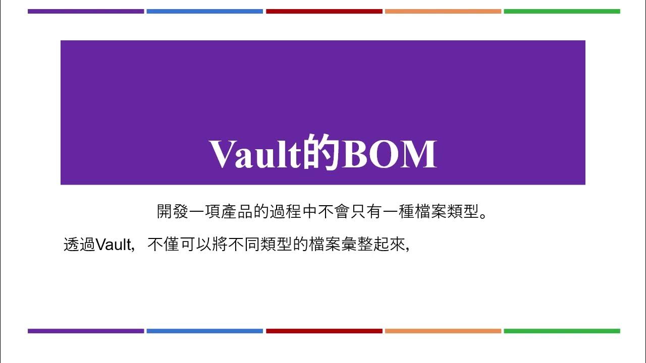 PDM技術報－『Vault的BOM』 - YouTube