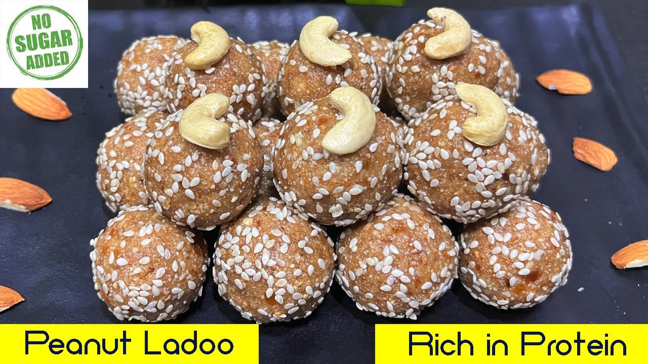 Healthy Gond Ladoo | Bhadait Peanut | Peanut Ladoo | Groundnut laddu ...