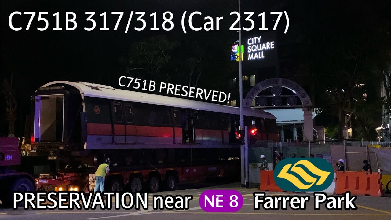 [SMRT] TRAIN PRESERVATION - Kawasaki Nippon Sharyo C751B Car 2317 ...