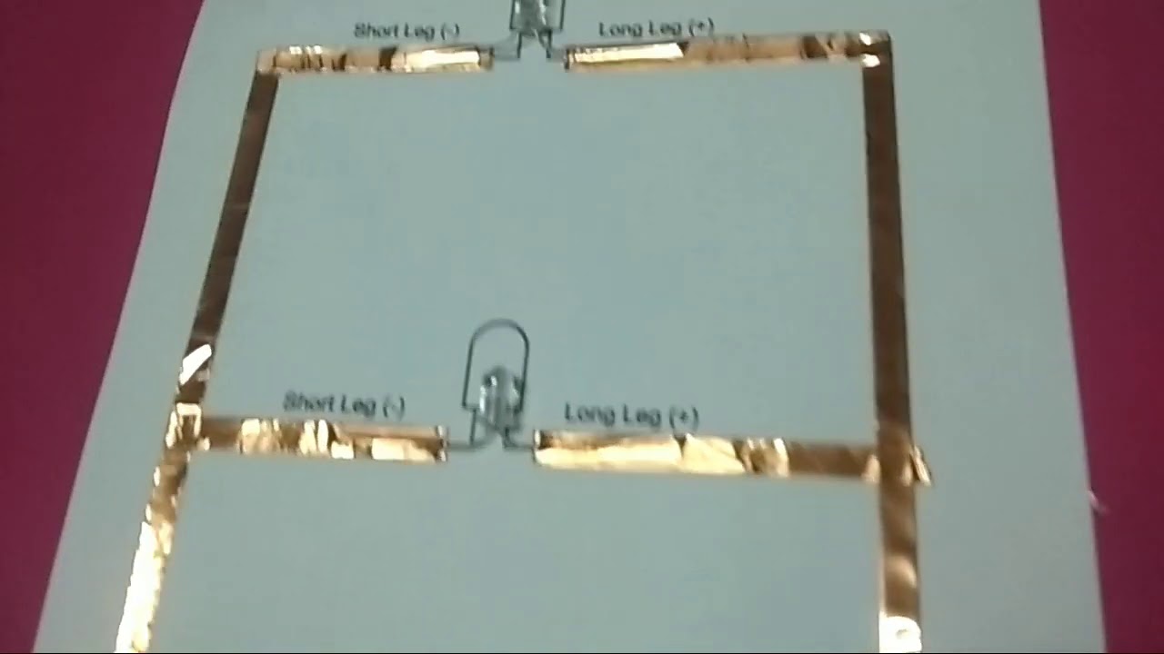 Parallel paper circuit , it's fun - YouTube