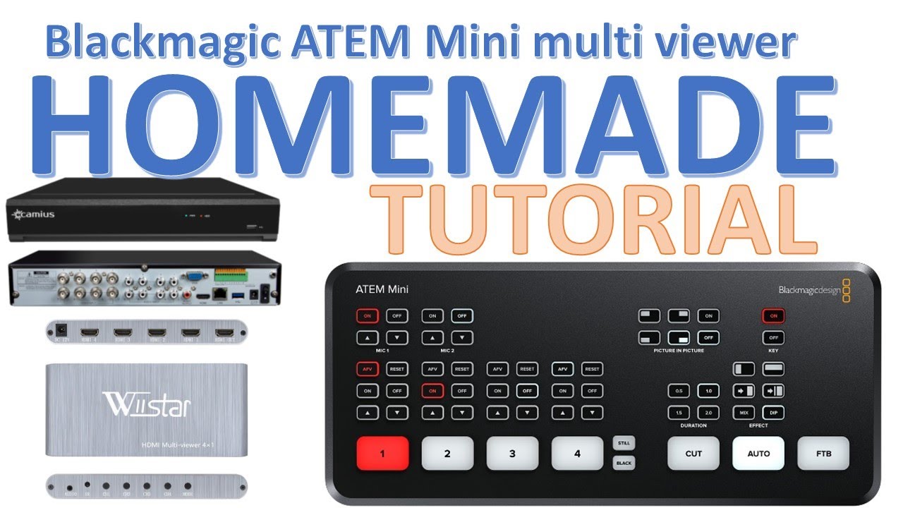Blackmagic ATEM MINI multiview HOMEMADE - YouTube