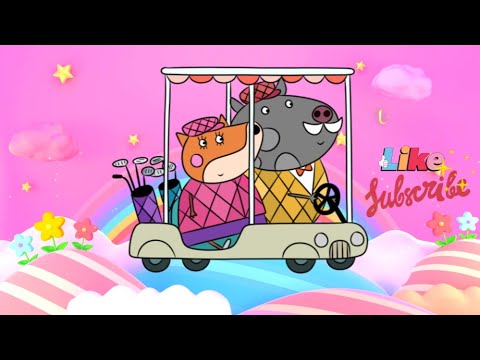 How to Draw Peppa Pig Golf Cart drawing and coloring video @drawtube28 ...
