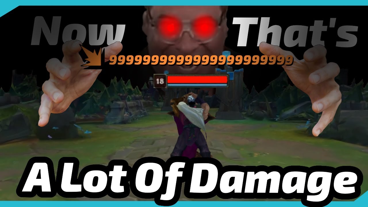 Highest Damage Possible in League of Legends - YouTube