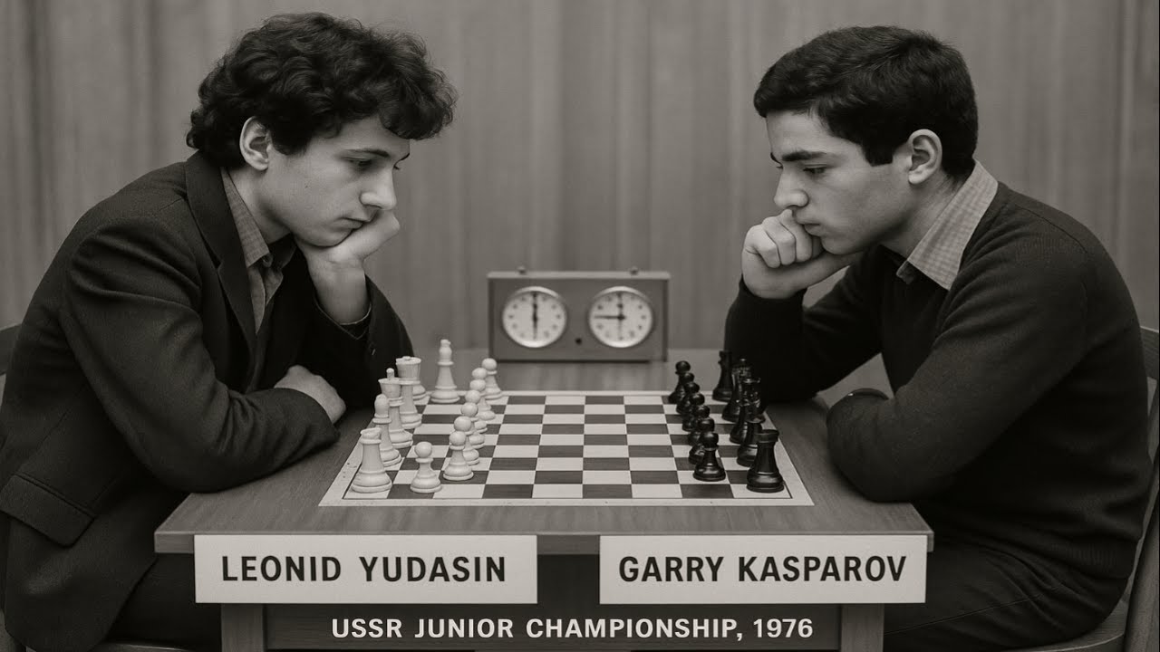Leonid Yudasin vs Garry Kasparov - USSR Junior Championship, 1976 - YouTube