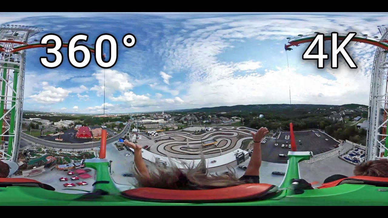 Super Sling 360° on-ride 4K POV Bigfoot Fun Park - YouTube
