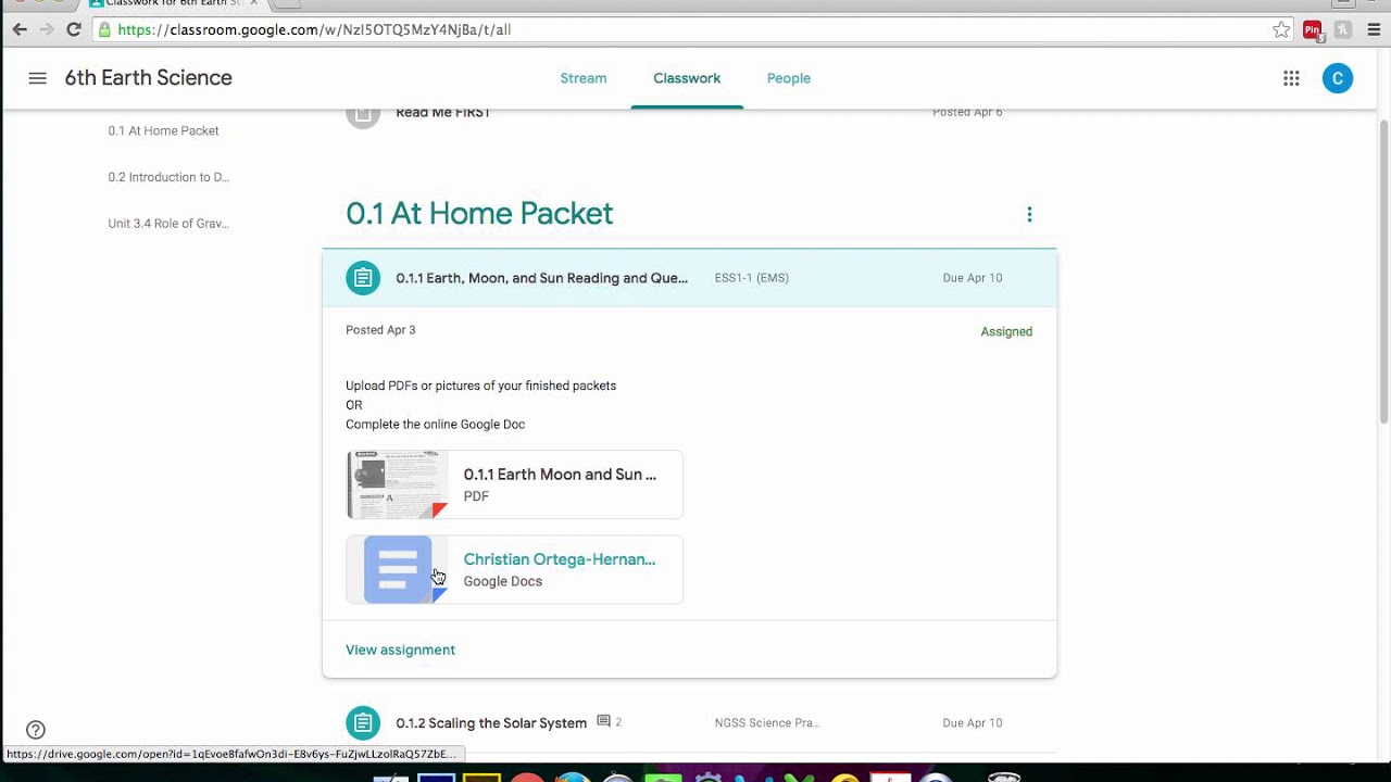 How to Turn in Work - Google Classroom - YouTube