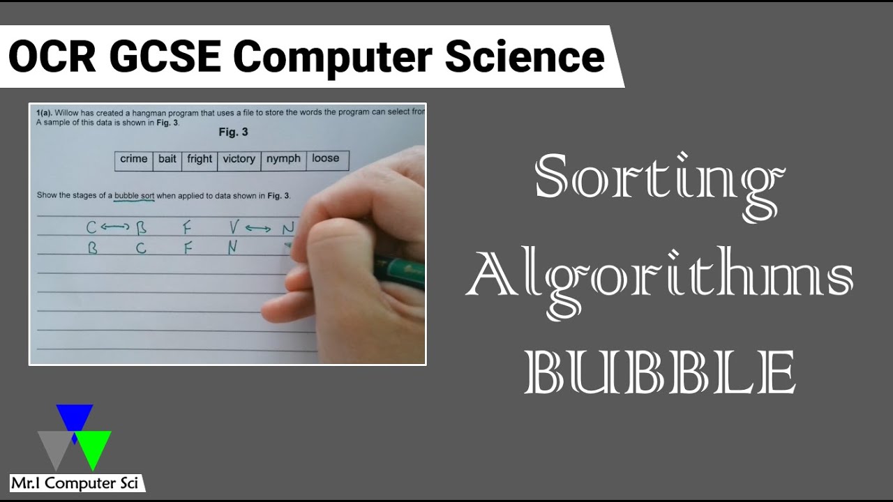 Sorting Algorithms Bubble Sort Gcse Computer Science Youtube 7158