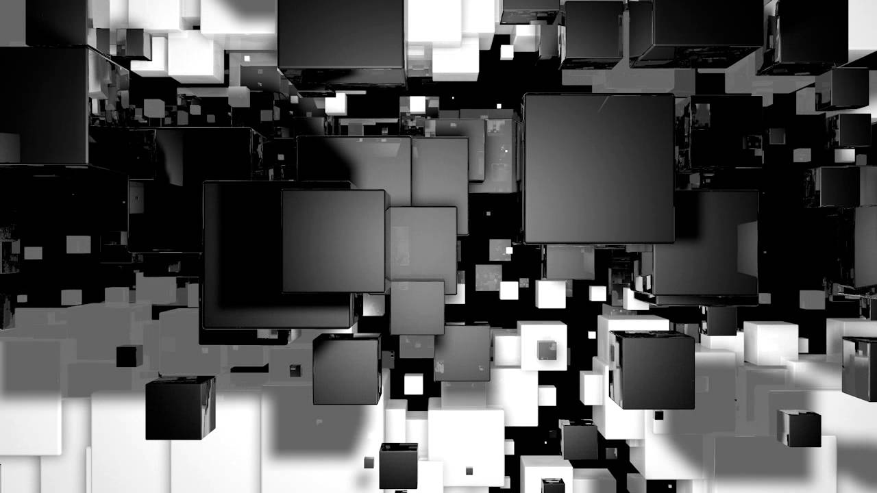 CUBE BW (Free footage for VJ) - YouTube