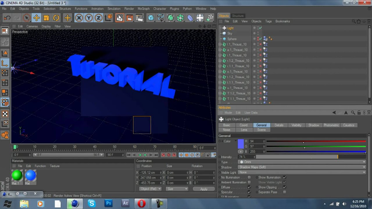 Cinema 4d Tutorial - Thrausi - YouTube