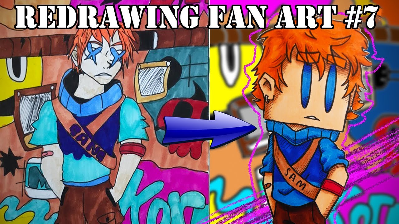 REDRAWING FAN ART IN MY ART STYLE #7! - YouTube