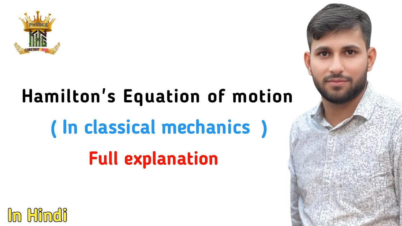 Hamilton’s equation of motion #ClassicalMechanics #MscPhysics # ...