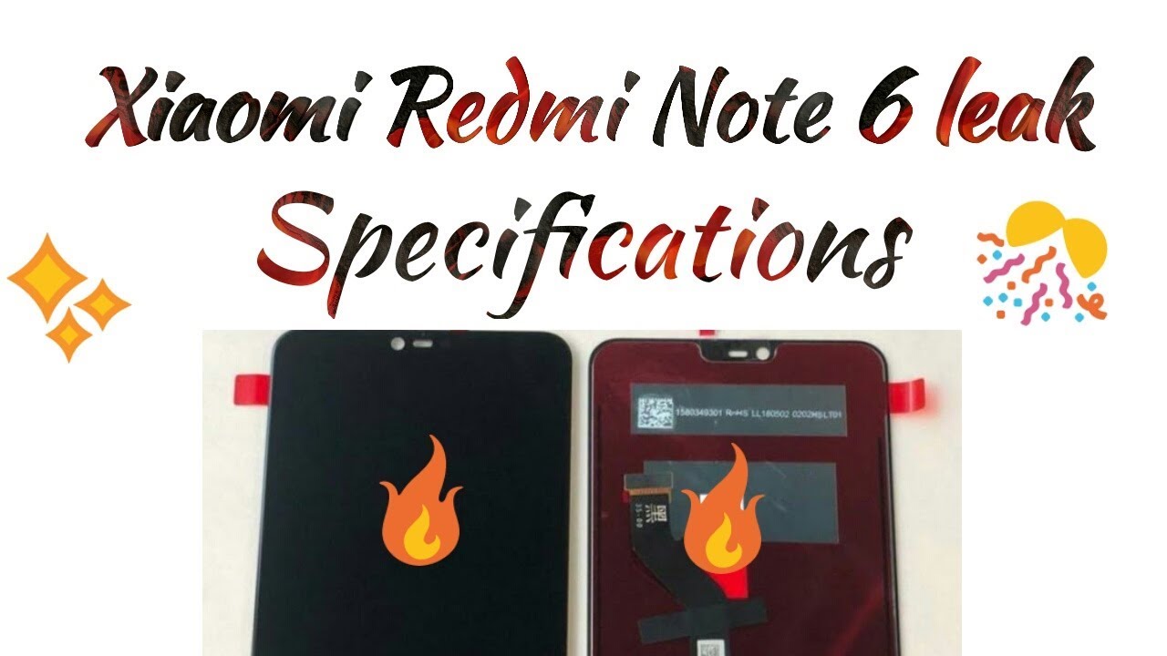 Xiaomi Redmi Note 6 leak reveals notched screen - YouTube