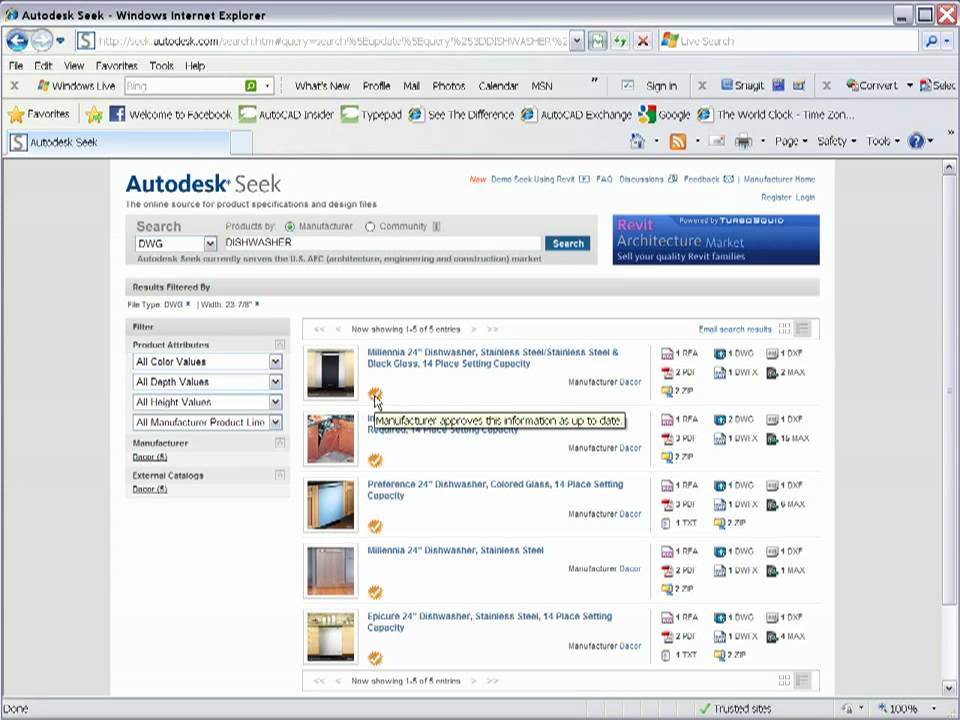 Autodesk Seek - AutoCAD 2011 - YouTube