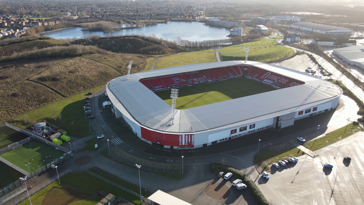 4k! Doncaster Rovers Keepmoat Stadium. - YouTube