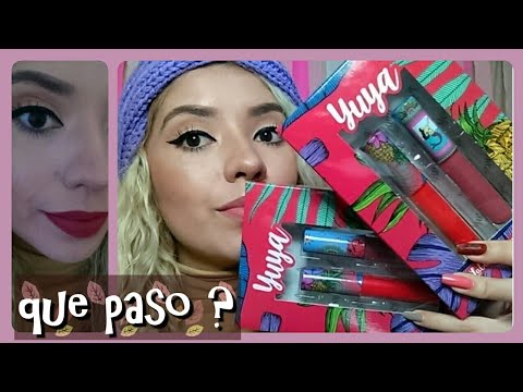 LABIALES de YUYA !!! set papaya PRIMERA IMPRESIÓN ¿ que pasó? - YouTube