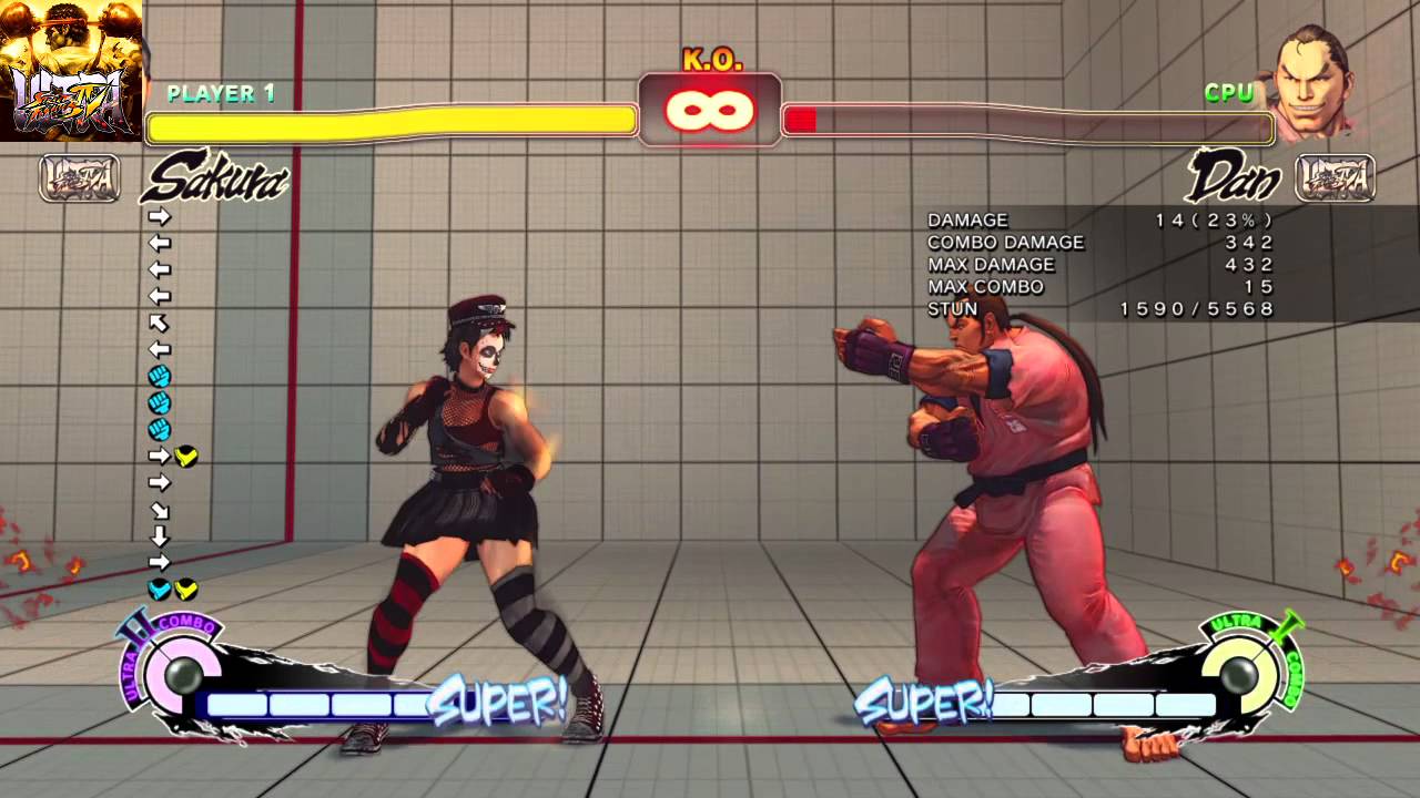 Ultra Street fighter 4 Sakura training - YouTube