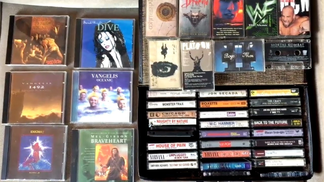 80s and 90s cassette and CD Collection - Cassette Tape Collection - YouTube