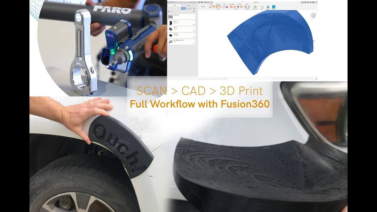 #FARO QuantumMax ScanArm & Polyworks to Fusion360 to 3D Printer - Full ...