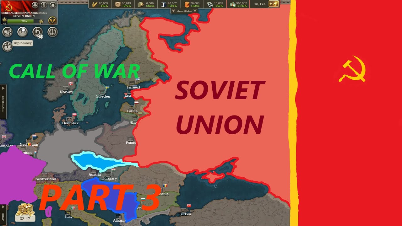 The Soviet SuperPower RISES! Call of War Soviet Union Let's Play Part 3 ...