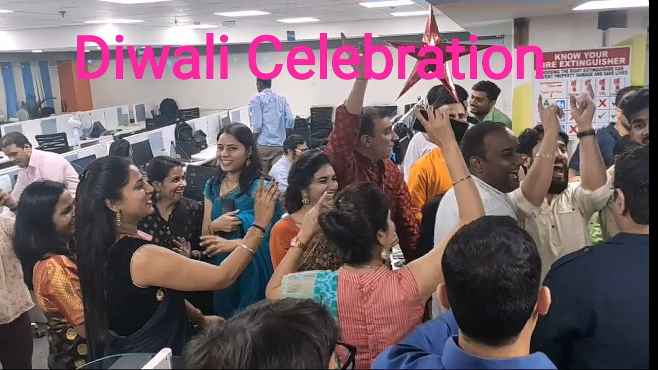 Diwali Celebration in SBI || Ramp walk & Group Dance at SBI Card office ...