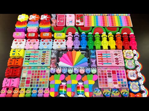 RELAXING WITH CLAY PIPING BAGS VS GLITTER VS MAKEUP ! Mixing Random Things Into Slime #6842