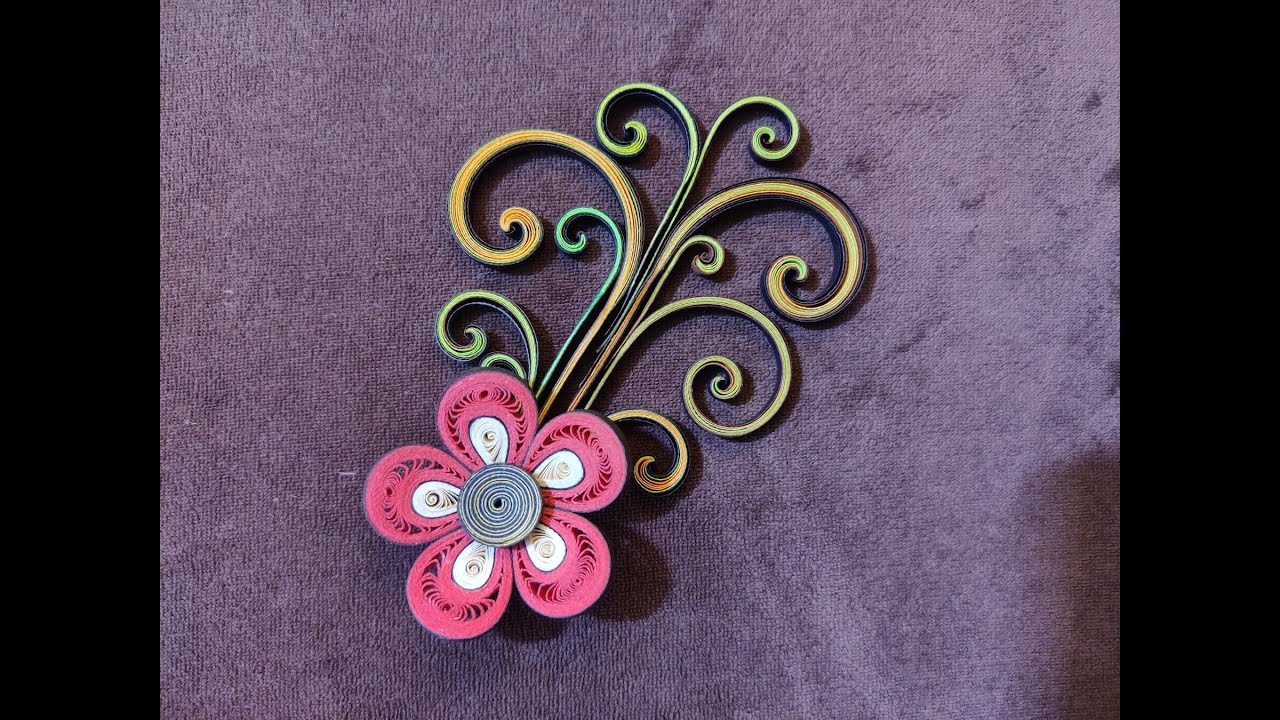 Quilled paper twirls, swirls and curlicues - YouTube