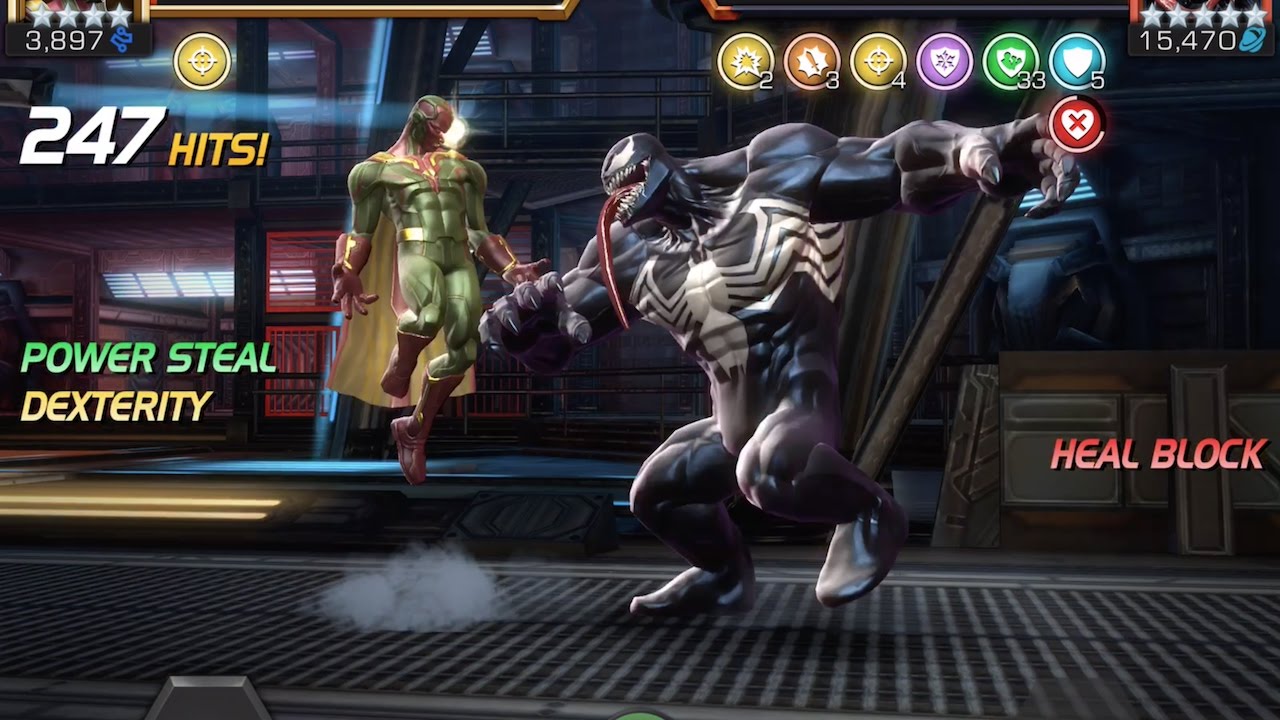 Stand Resolute: The Vision vs. Venom | Marvel Contest of Champions ...