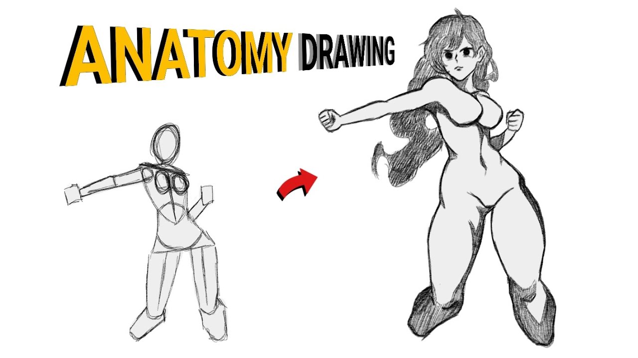 Easy Female Anatomy Drawing For Beginners Easy To Draw Youtube