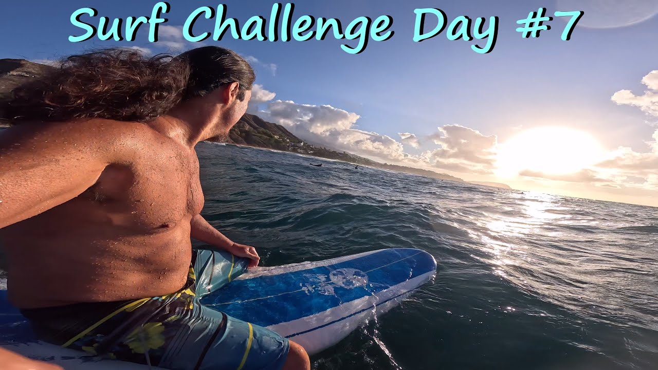 Surfing Challenge Day #7: Diamond Head Hawaii - YouTube