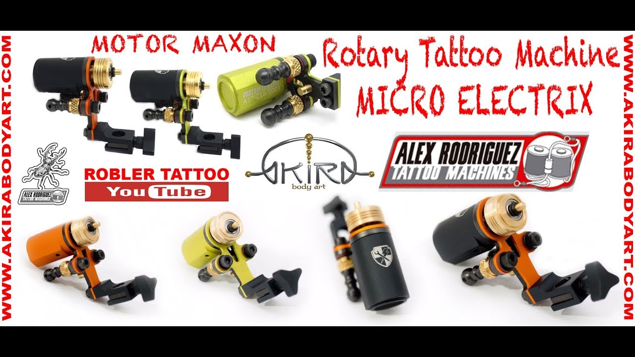 MICRO ELECTRIX New Rotary Tattoo Machine by Alex Rodriguez en Akira Body Art - YouTube