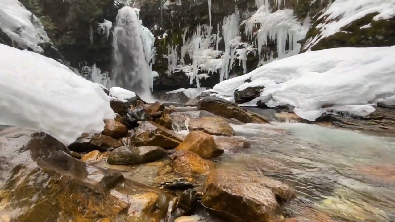 Sutherland Falls Winter Adventure Revelstoke BC 🇨🇦 - YouTube
