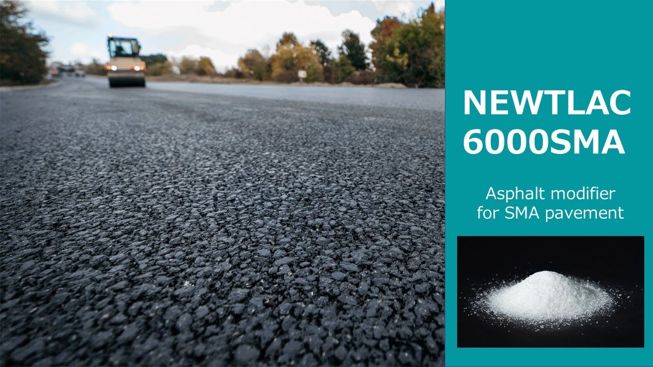 花王 Kao NEWTLAC 6000SMA asphalt modifier for cold regions pavement - YouTube