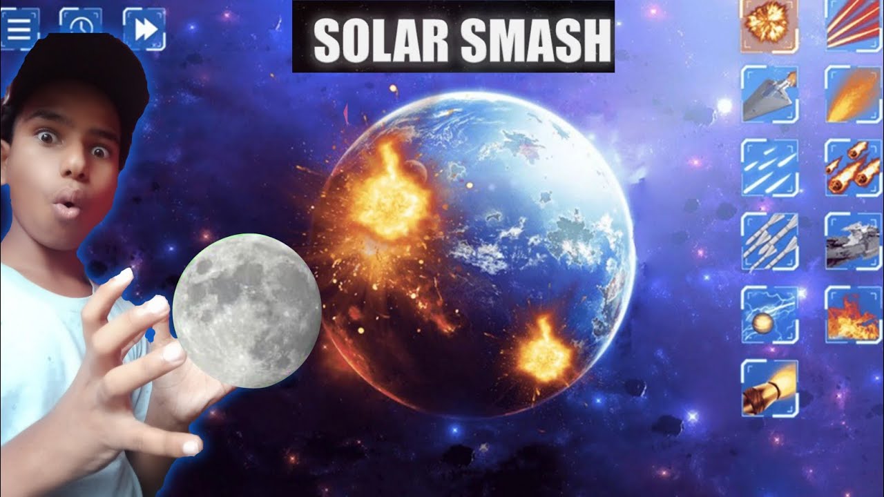 DESTROYING THE EARTH | SOLAR SMASH GAME | Trimixman Gameplay - YouTube