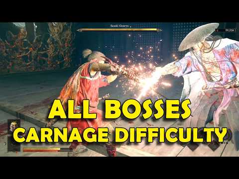 Onimusha Way of the Sword - All Boss Fights (Carnage Difficulty)