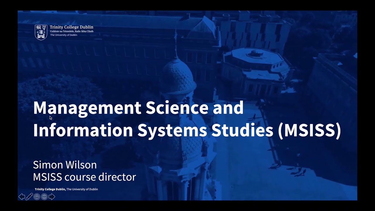Study Management Science and Information Systems Studies (MSISS) at ...