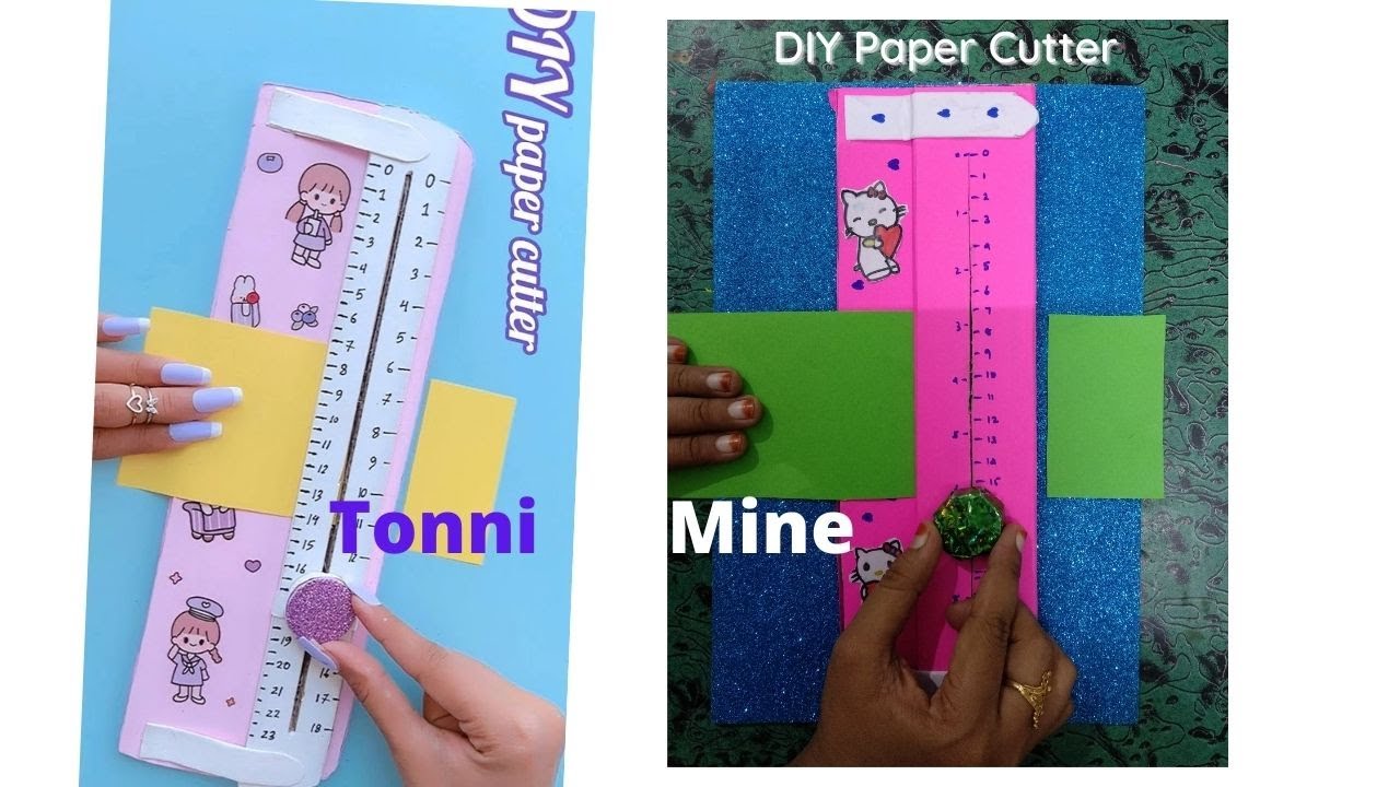 Handmade paper cutter / DIY paper cutter with ruler / Recreation of ...