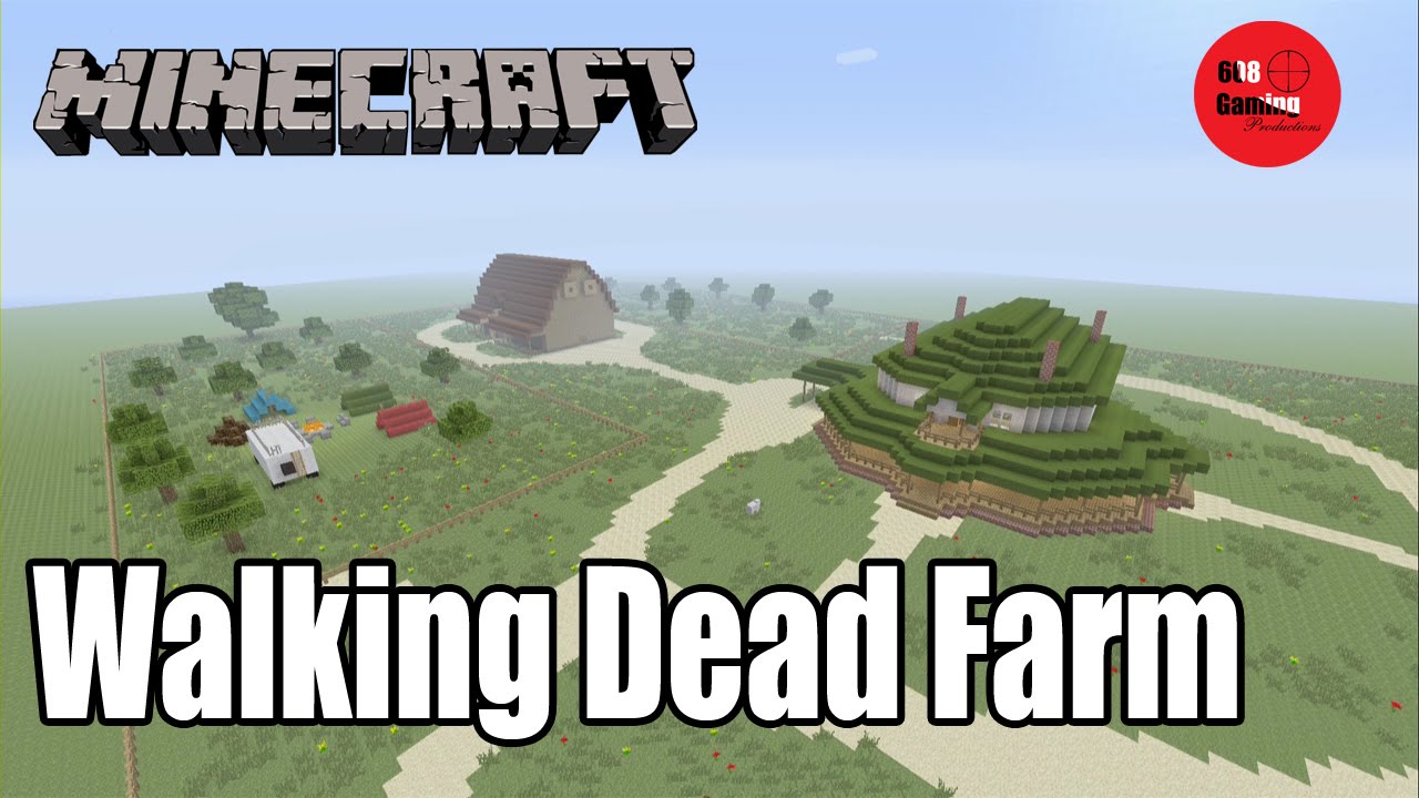 Minecraft Walking Dead Farm | Hershel Greene's Farm - YouTube