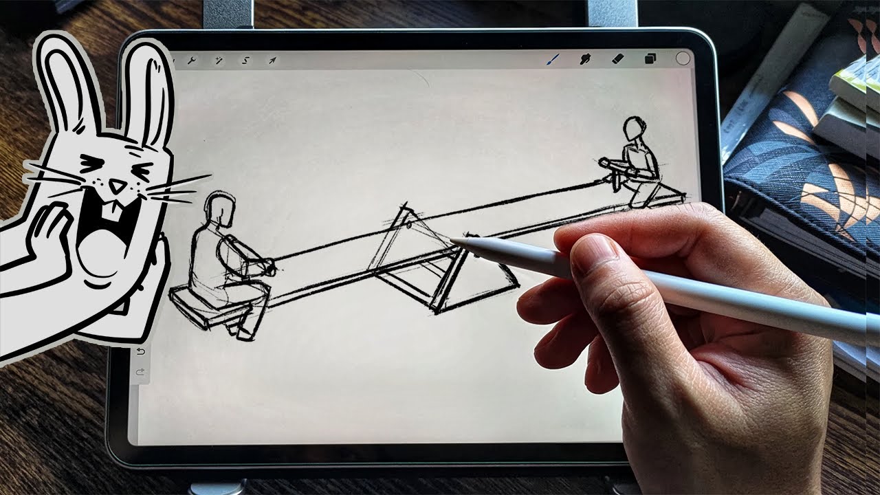 How to draw lever: seesaw (simple machine) ⚙️ - YouTube