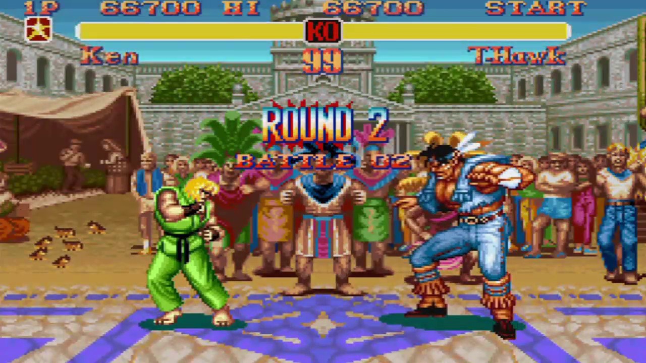 Super Street Fighter II - Ken Vs T. Hawk - YouTube