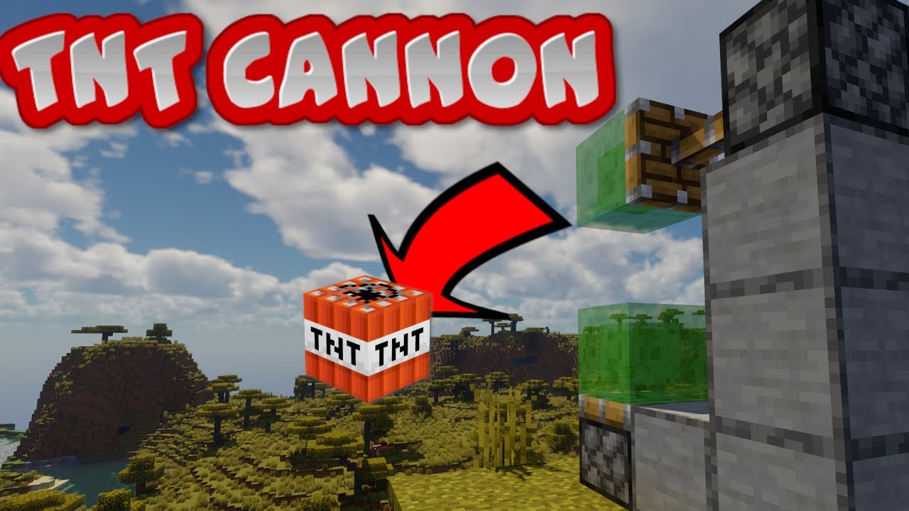 *VERY EASY* How to Make a Redstone TNT Cannon | Minecraft Tutorial ...