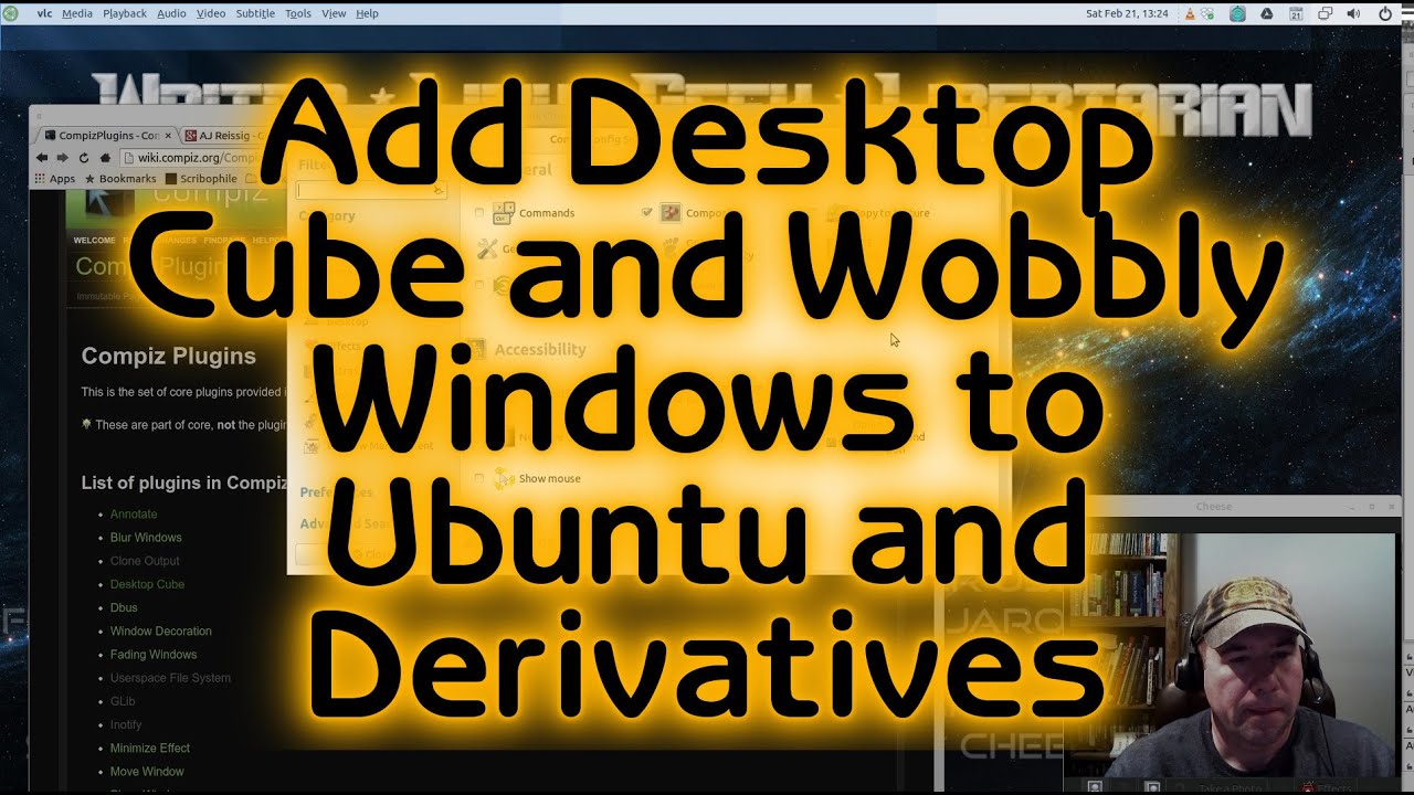 Add Desktop Cube and Wobbly Windows to Ubuntu and Derivatives - YouTube
