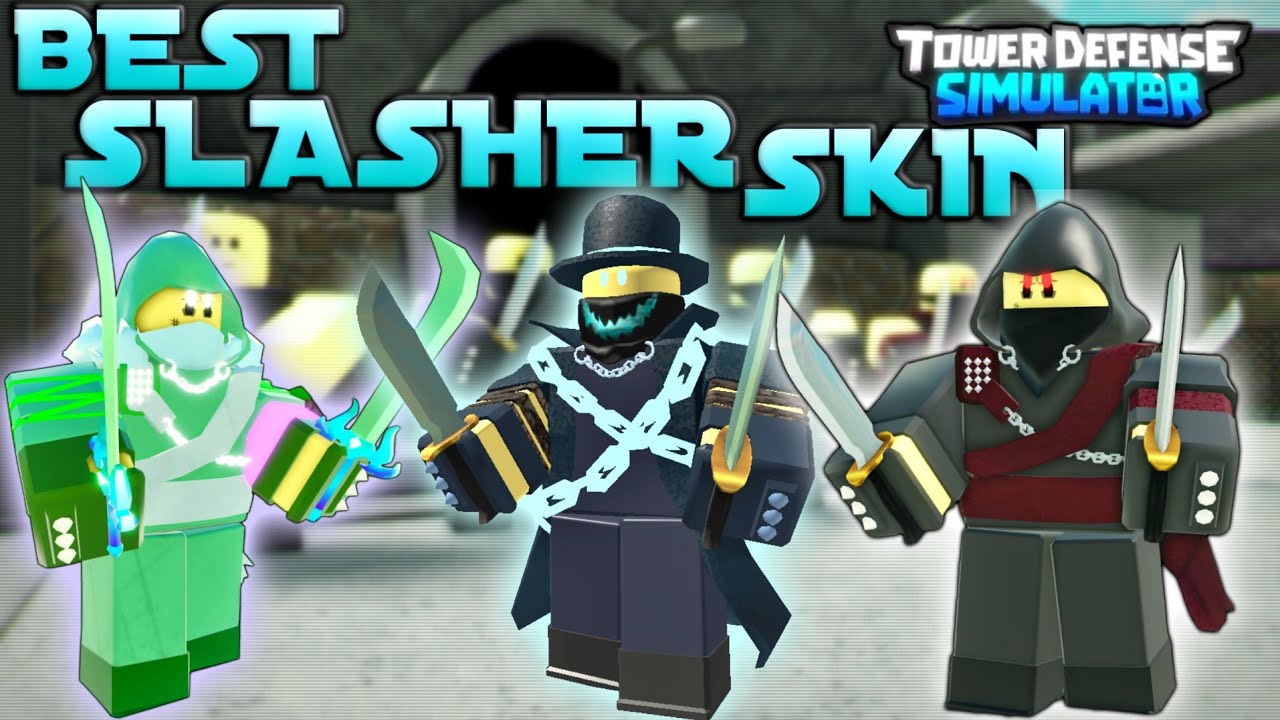 Best Slasher tds skin, Slasher tds skin showcase, tds roblox - YouTube